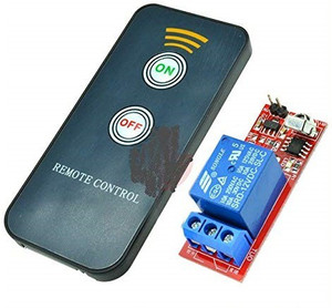 EMERGING TECHNOLOGIES DC 12V 1 Channel Relay Module Infrared IR Remote ...