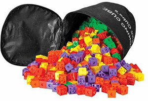 YOUDO Interlocking Cube Counting Cubes Kids Material for Learning ...