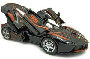 WONDER CREATURES Metal Ferrari Pull Back Car Toy with Openable Doors ...