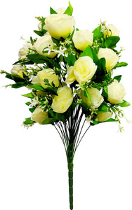 fns store Presents Cream Roses Bouquet Long Bunch for Home, Office ...