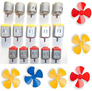ERHIndia Project Kit/15 Pieces 3-9 V Standard DC Motor with Propeller/3 ...