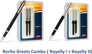 Rorito Greetz Combo ( Royelly I & Royelly II ) Roller Ball Pen - Buy ...