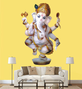 Ocean Decore 60 cm LORD GANESHA WALL STICKER Self Adhesive Sticker ...