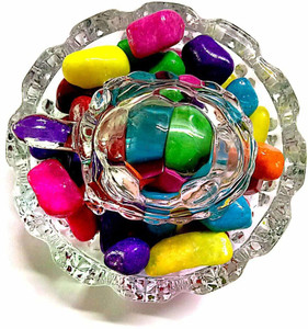 SHREENATHJI Tortoise Kachuwa Crystal with Glass Dish Bowl & Vastu Feng ...