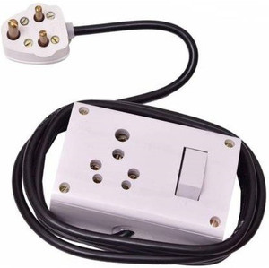 Zodias 1Nos Switch & 1Nos (2 In 1 - 15 + 5 Amp) 1 Socket Extension ...