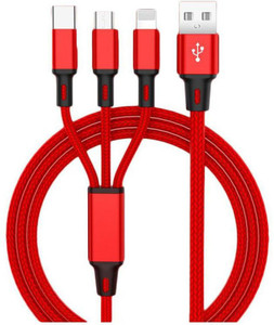 BLUELEX Micro USB Cable 2 A 1.5 m 3 in 1 USB data charging cable ...