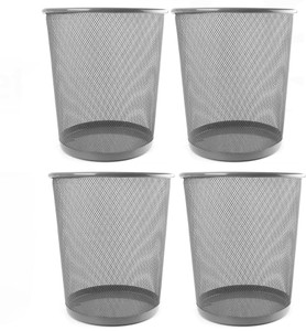 TIED RIBBONS Metal Mesh Dustbin for Home Kitchen Bedroom Office School ...