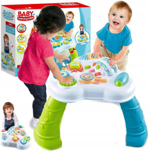 Planet of Toys Happy Educational Music Baby Desk Table with light and ...