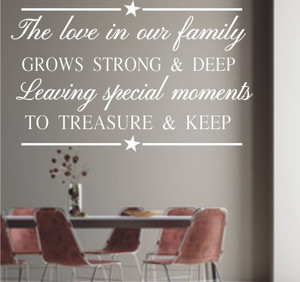 Suman Wall Sticker 59 cm Family Quotes sticker Self Adhesive Sticker ...