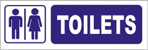 Masstone Toilets Sign board 4 inch x 12 inch Emergency Sign Price in ...