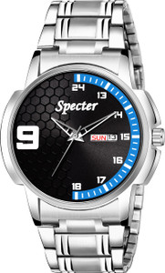 specter Black Dial Day & Date Function With Stainless Steel Quartz ...