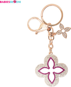 BBS Pink Crystal Rhinestone Bag Charm Key Chain Price in India - Buy ...