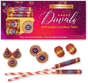 browns and more Diwali Cracker Chocolate Box - Rocket, Anar, Chakri And ...
