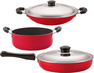 NIRLON FP13_AC_CS22 Non-Stick Coated Cookware Set Price in India - Buy ...