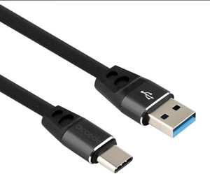 Accede USB Type C Cable 1.5 m FLAT-X Type C Cable, 2.4A Fast Charging ...