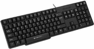 ZEBRONICS ZEB Wired USB Multi-device Keyboard Wired USB Standard ...