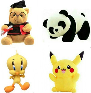 zyuma soft teddy Pikachu tweety panda and musical scholar - 30 cm ...