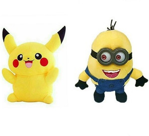 Touchy soft toy minion and Pikachu - 30 cm - soft toy minion and ...