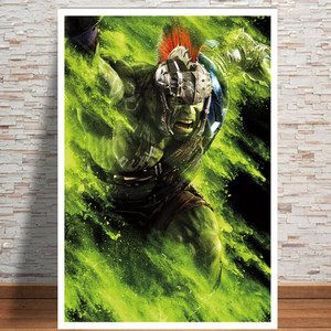 Hulk Thor Ragnarok Hero Art Painting Home Decor for Room Posters (A3 ...