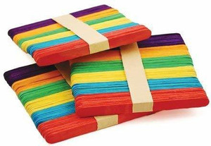 Flipkart.com | Rinkle Trendz Wooden Colored Ice Cream Sticks - ice stick