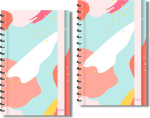 ESCAPER Color Patches (Ruled - A5 Size - Pack of 2 Diaries) Designer ...