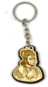 AFH Lord Hanuman Decorative Wooden Key Chain Key Chain Price in India ...