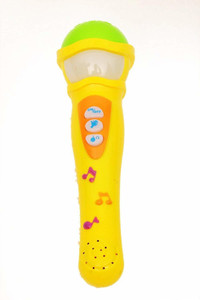 Toyico Musical Microphone Singing Mic Toy with Lights and Self Voice ...