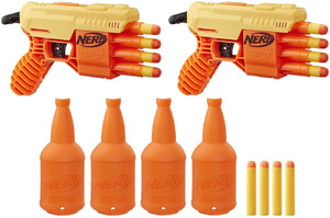 Nerf Alpha Strike Fang QS-4 Two Blaster Set 18 Piece Dual Target Guns ...