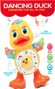 Toyvala Dancing Duck Toy for Kids with Flashing Lights and Musical ...