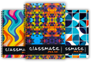 Classmate Pulse 6 Subject (297 X 210 mm) Spiral A4 Notebook Unruled 300 ...
