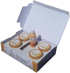 AROMA AINA Gold Facial Kit Cream+Pack+Gel+Scrub (450 Gm) - Price in ...