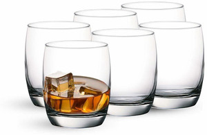 otak (Pack of 6) Classic Round Havey Base Whiskey Glasses (Set of 6 PIS ...