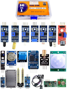 Quad Store 16 in 1 Sensor Modules Kit compatible with Arduino Uno R3 ...