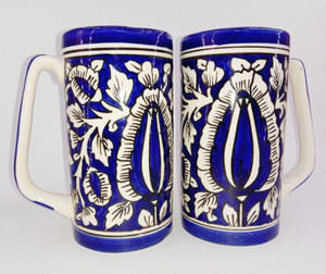 ASHA @ STORE Mughlai hand painted mugs Ceramic Beer Mug Price in India ...