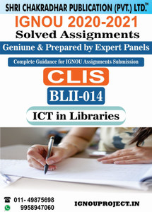 IGNOU BLII 14 ICT In Libraries IGNOU Certificate In Library And ...