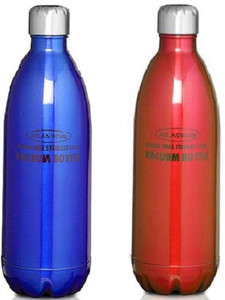 Atlasware STAINLESS STEEL VACUUM BOTTLE SET OF 2 1500 ml Steel Flask ...
