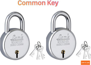 Link Round 65 Twin lock Open with same key ( Common Key) with 6 keys ...
