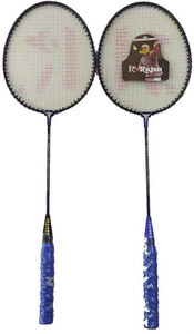 RAJSU Badminton Racket Trainer Blue 2 Pieces Pack Blue Strung Badminton ...