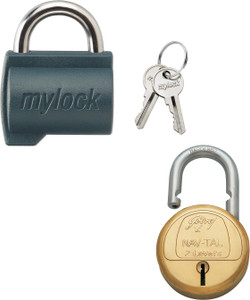 Godrej Locks MyLock Candy Baggage Lock With Nav-tal 7 Levers Brass ...