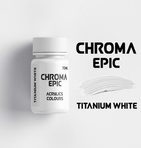 Flipkart.com | chroma Epic Titanium White Acrylic Paint 70ML