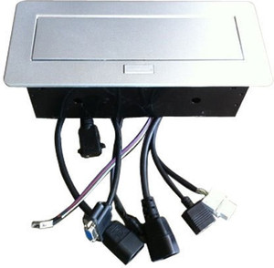 HL Technology Hydraulic Pop Up Box / Cable Cubby with HDMI, Audio, LAN ...