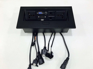 HL Technology Conference Table Connectivity Box Multimedia Tabletop ...