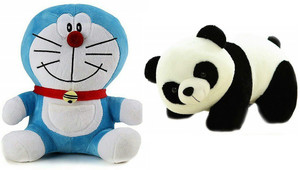 ZOOMINO Doraemon Panda Soft toy for Kids Playing teddy Bear - 28 mm ...