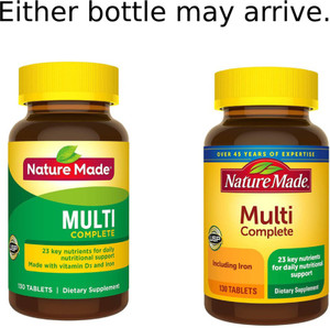 Nature Made Multi, Complete, with Iron, Tablets, 130 Tablets Price in ...
