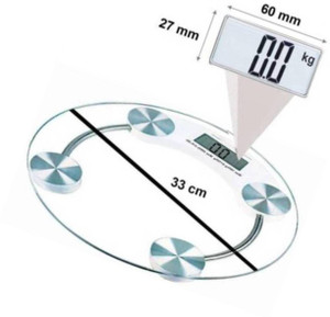 Zelenor Human Body Weight Machine R2003A Transparent Round Glass ...
