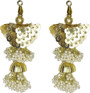 Mass Pro Golden Sitara Sequenc Plastic Moti Bunch Gota Golden Crystal ...