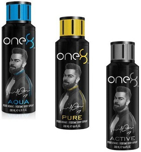 one8 by Virat Kohli Active And Pure And Aqua Body Spray BH Perfume Body ...