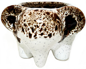 agarwals enterprises WHITE FANCY ELEPHANT CERAMIC POT Plant Container ...