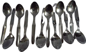 mega shine Stainless Steel 12 pcs spoon set Stainless Steel Table Spoon ...