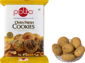 Polka Sugar Less Khasta Ajwain Tray Cookies , Pack Of 2 , 600 Gm ...